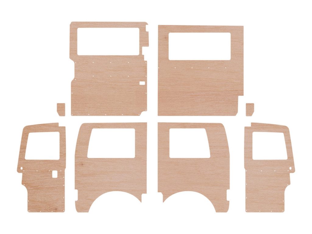 VW T4 SWB FULL HEIGHT PLY PANEL KIT BARN DOOR VARIANT - STYLE 1 ...